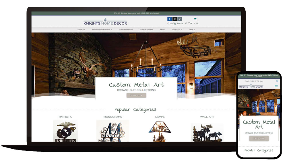 Ecommerce/Brick & Mortar Website Build & Design • Stevenson Advertising